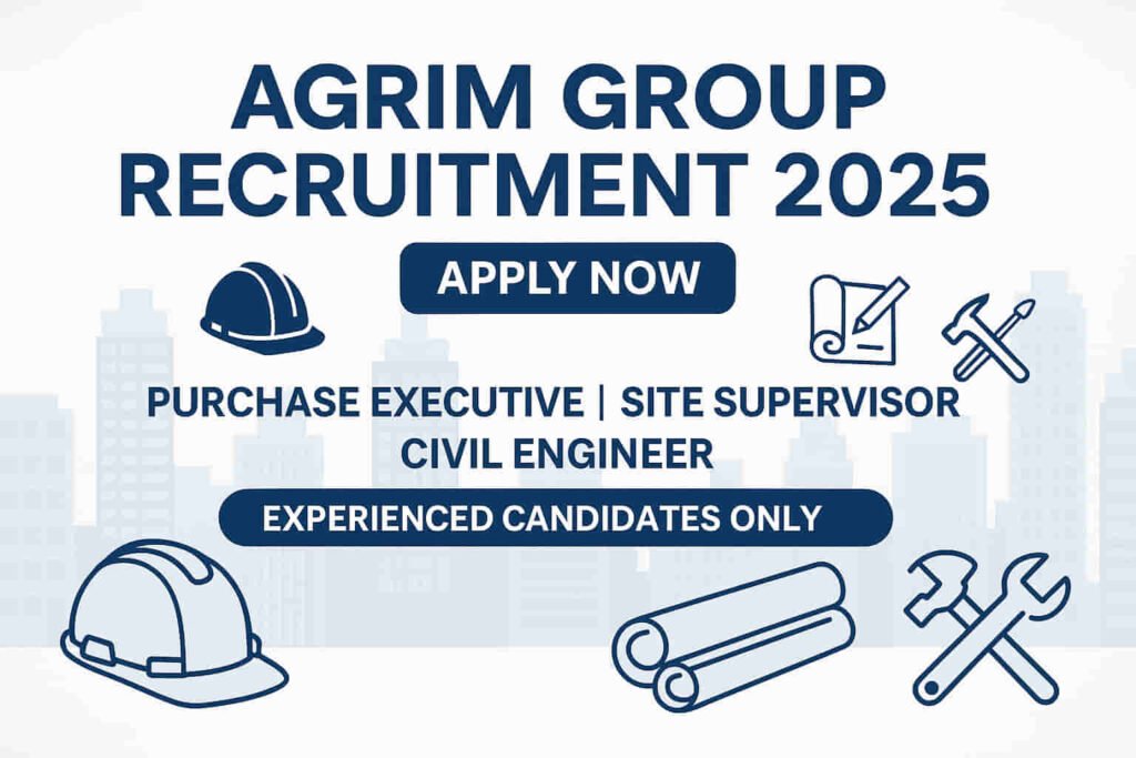 Agrim Group Recruitment 2025 – Apply for Purchase Executive, Site ...