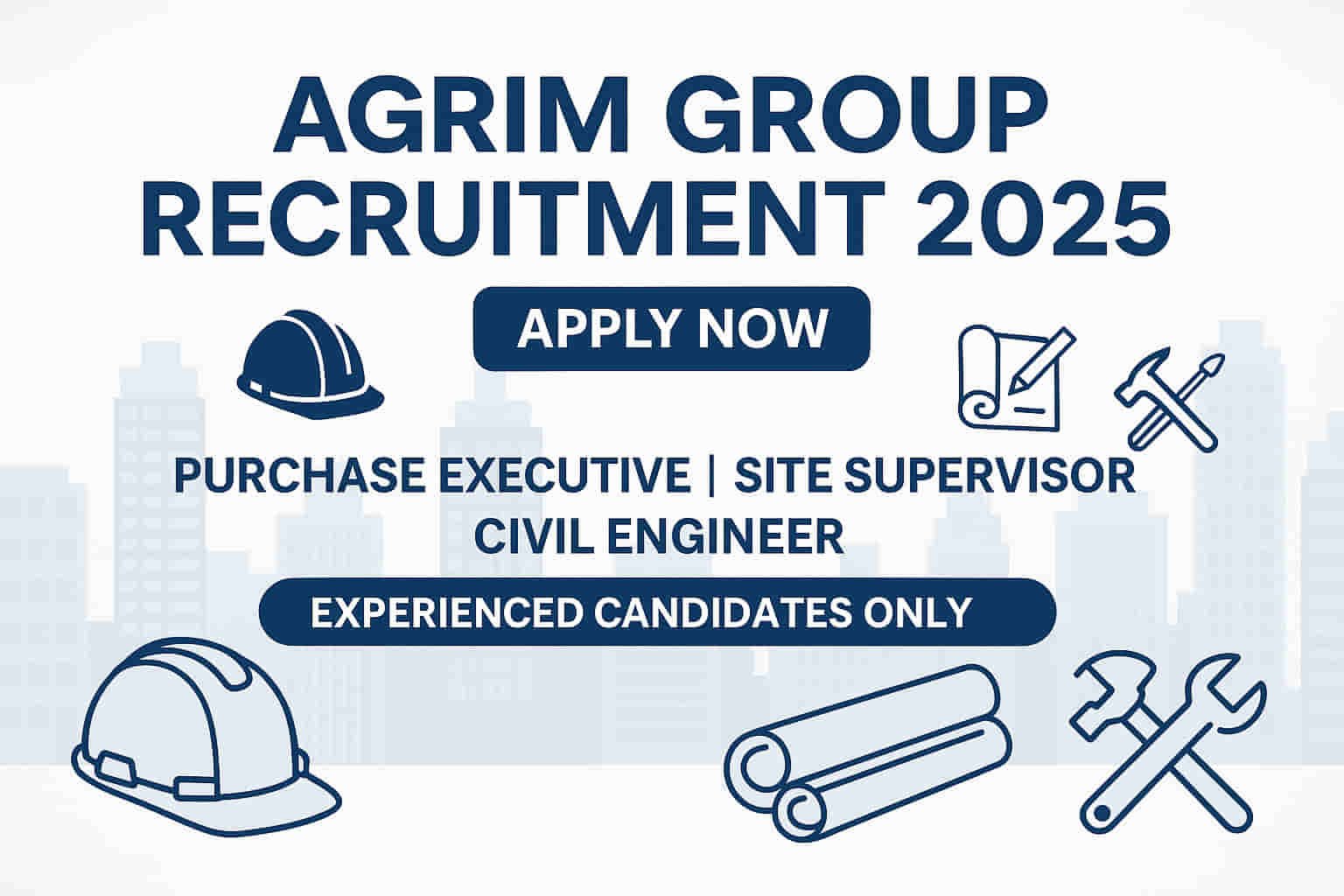 Agrim Group Recruitment 2025 – Apply for Purchase Executive, Site ...