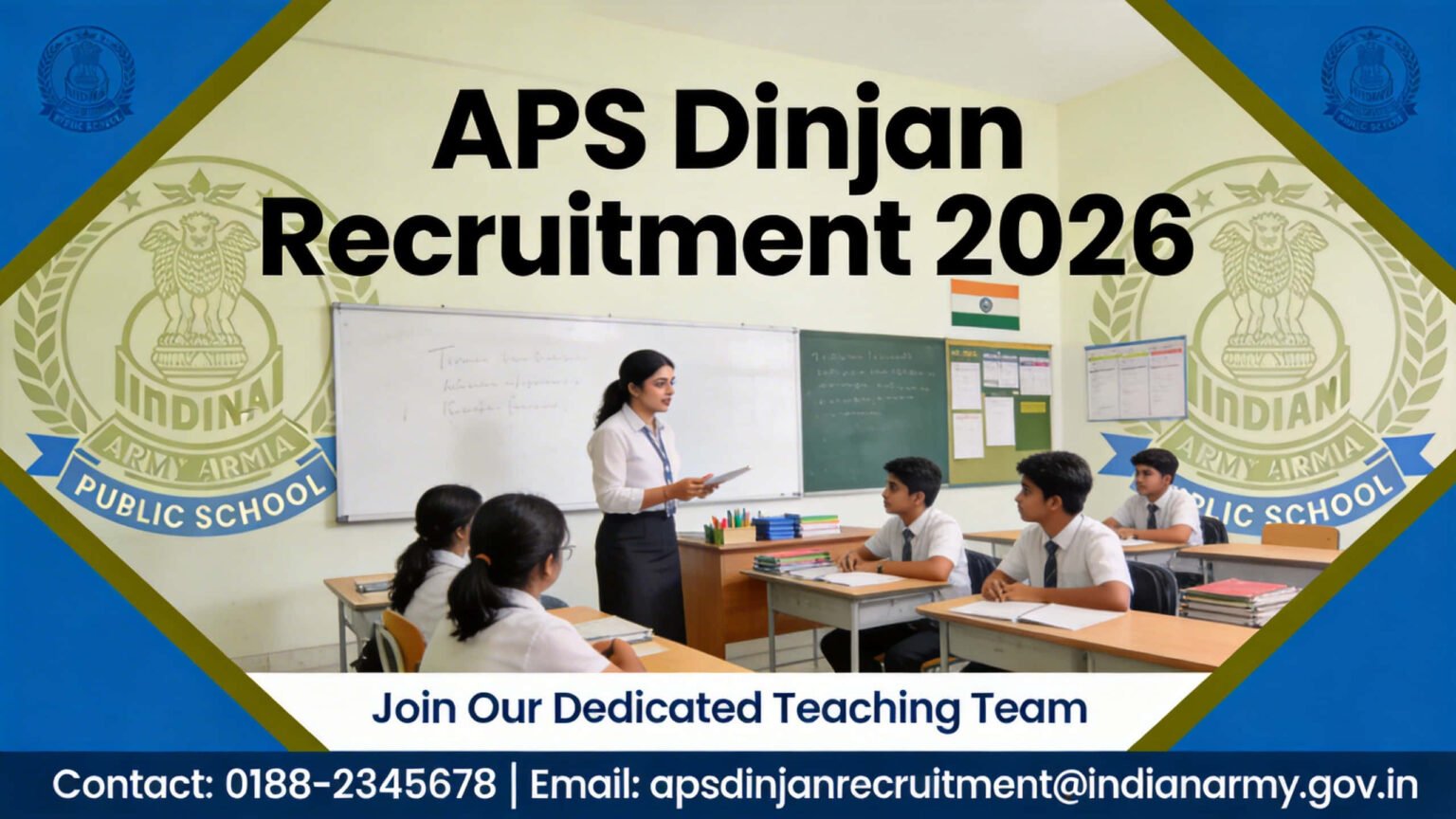 Army Public School Dinjan Recruitment 2026 – Teaching & Non-Teaching ...