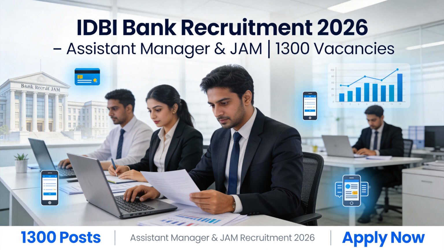 IDBI Bank Assistant Manager & JAM Recruitment 2026 – 1300 Vacancies ...