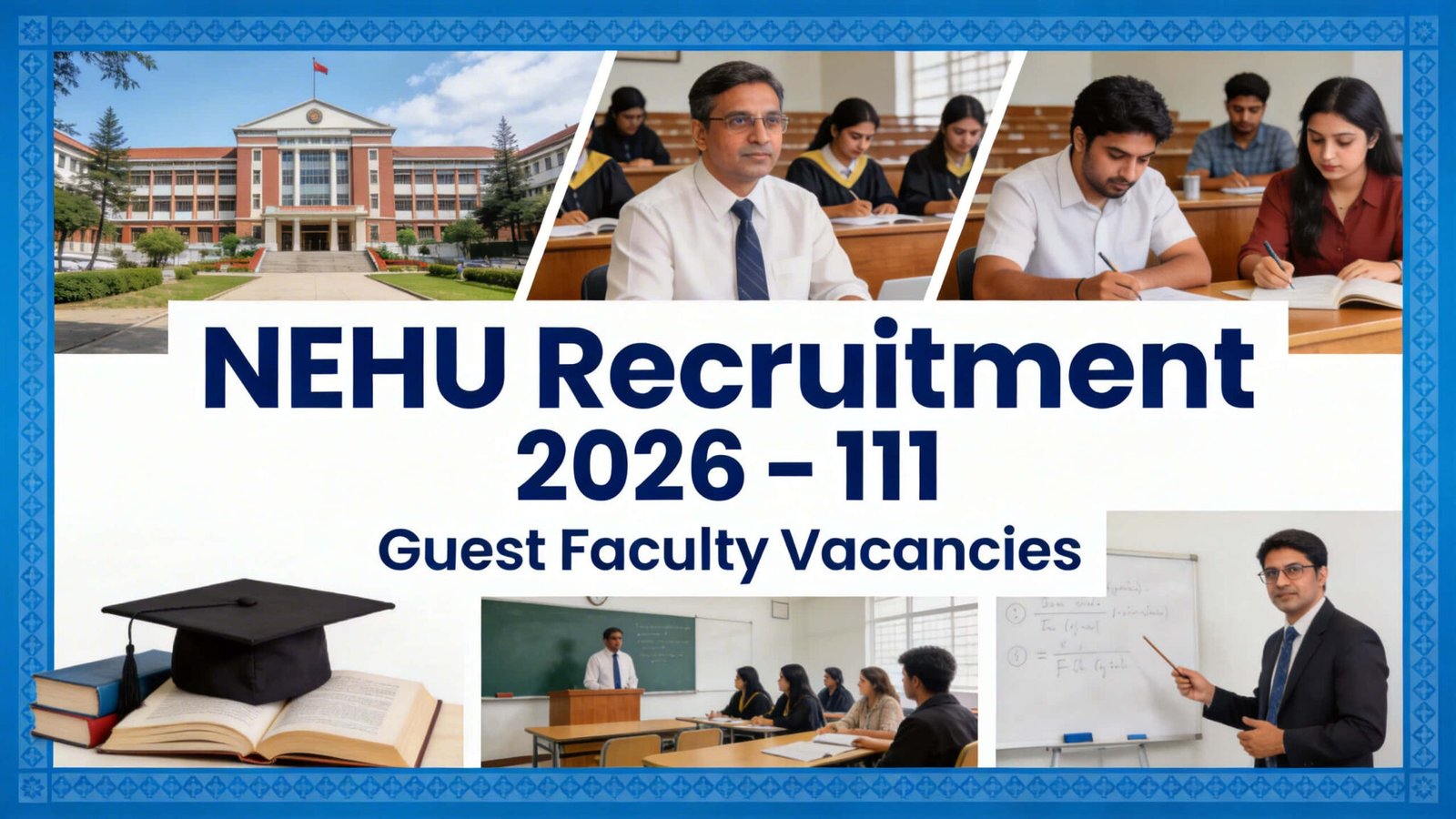 NEHU Recruitment 2026 – Apply Online for 100+ Guest Faculty Vacancies ...