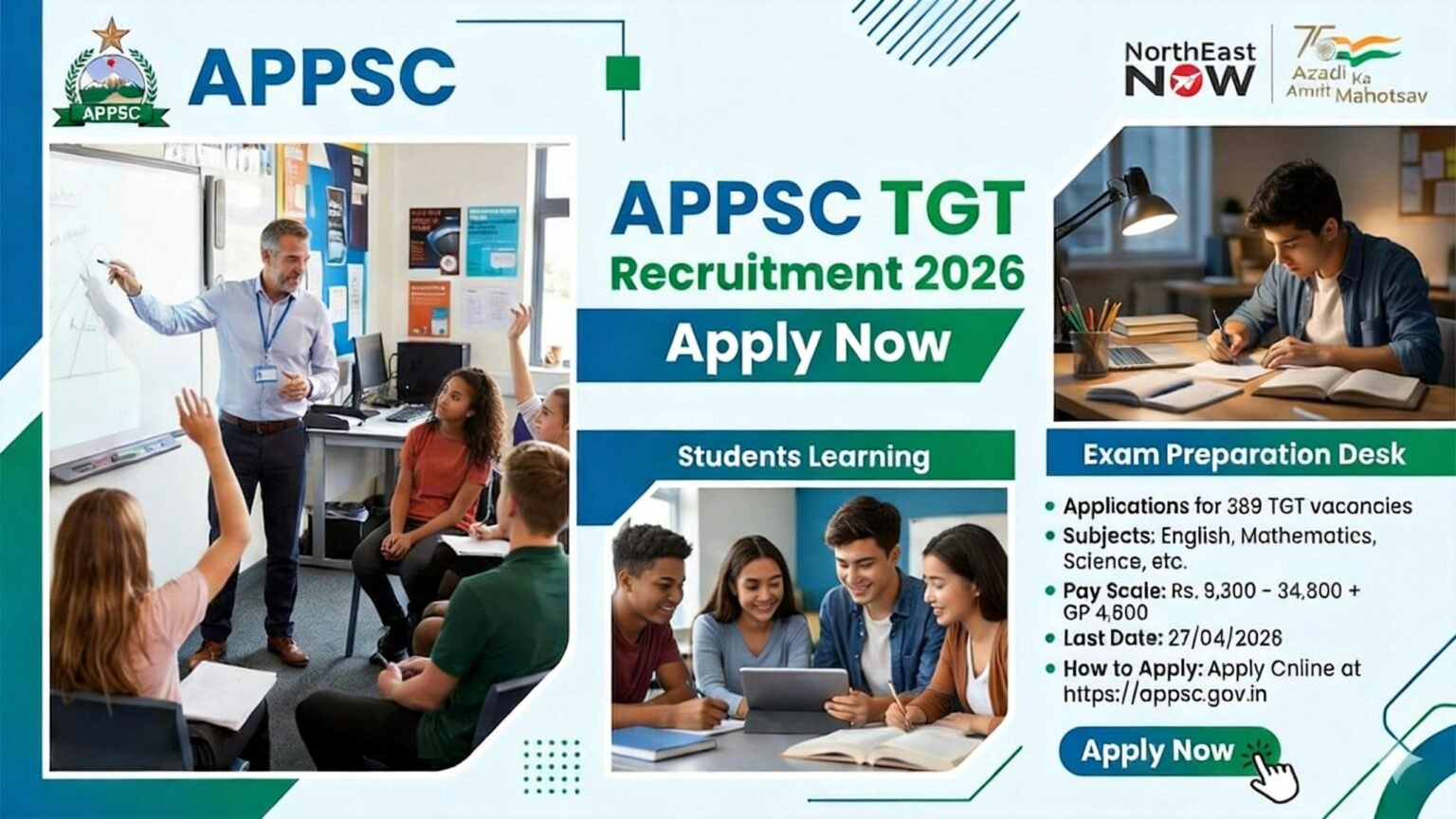 APPSC TGT Recruitment 2026: Apply Online for 389 Vacancies ...