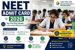 NEET Admit Card 2026 Download NEET UG Hall Ticket